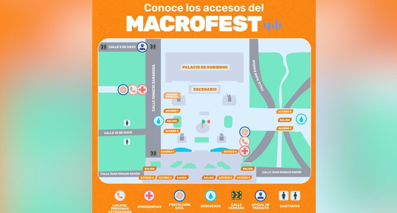 Cerrarán calles del centro de Monterrey para el Macrofest