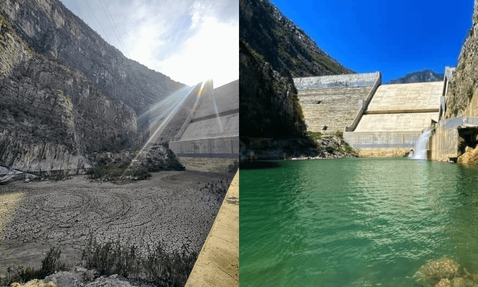 Fotos revelan asombroso antes y después en la presa Rompepicos