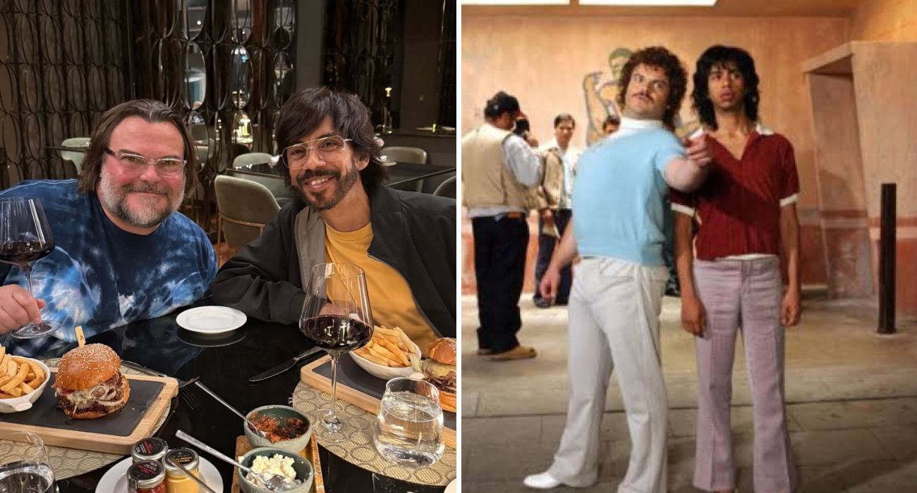 Emotivo reencuentro entre Jack Black y Héctor Jiménez