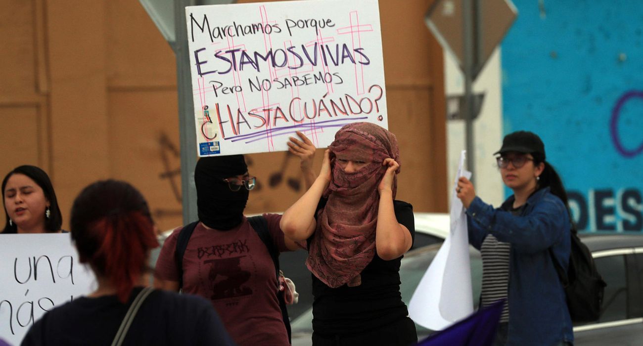 Colectivos protestan ante ola de feminicidios en Ciudad Juárez