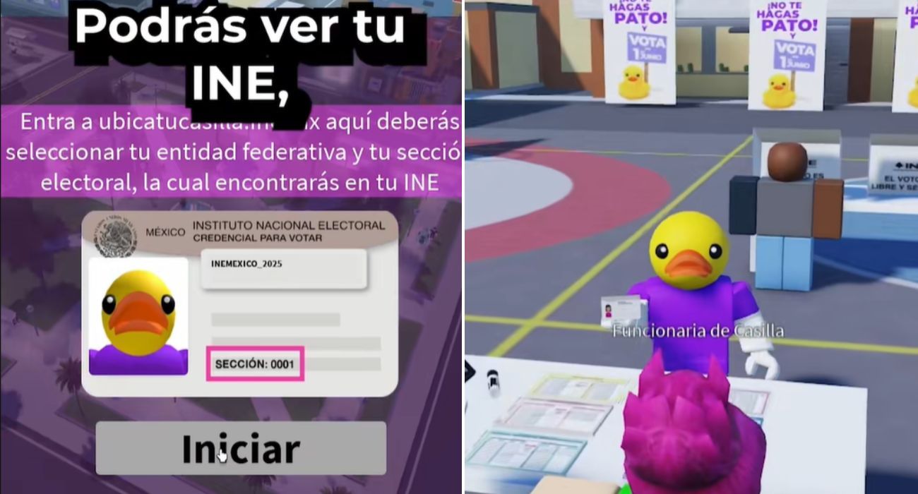 Lanza INE servidor en Roblox de como votar en la reforma judicial