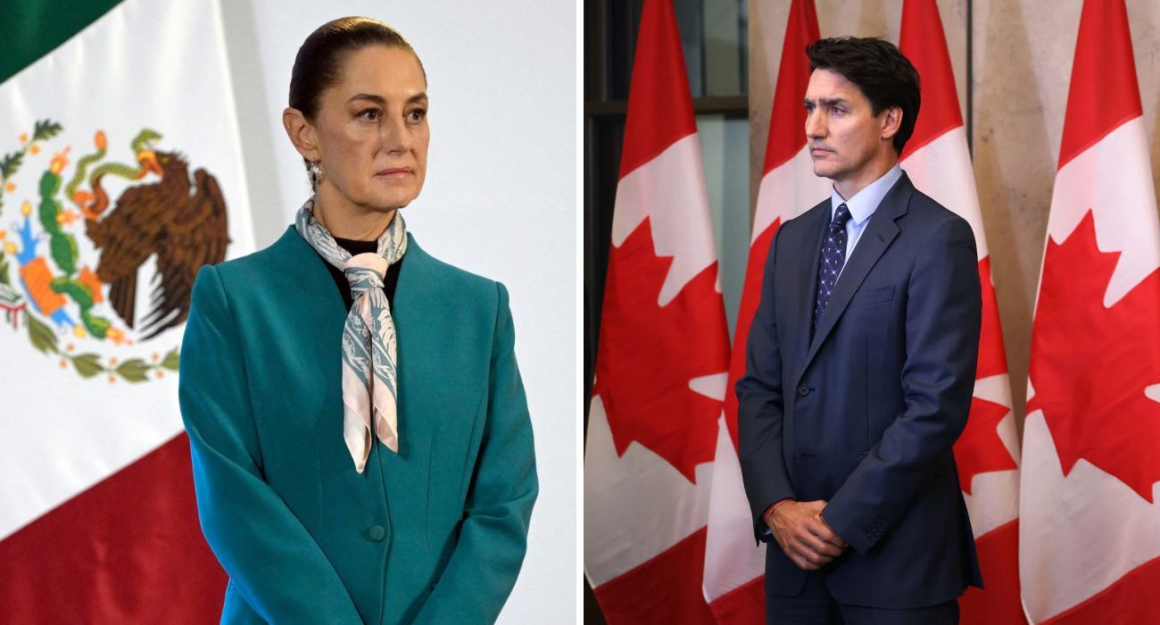 Trudeau y Sheinbaum acuerdan trabajar contra aranceles de Trump