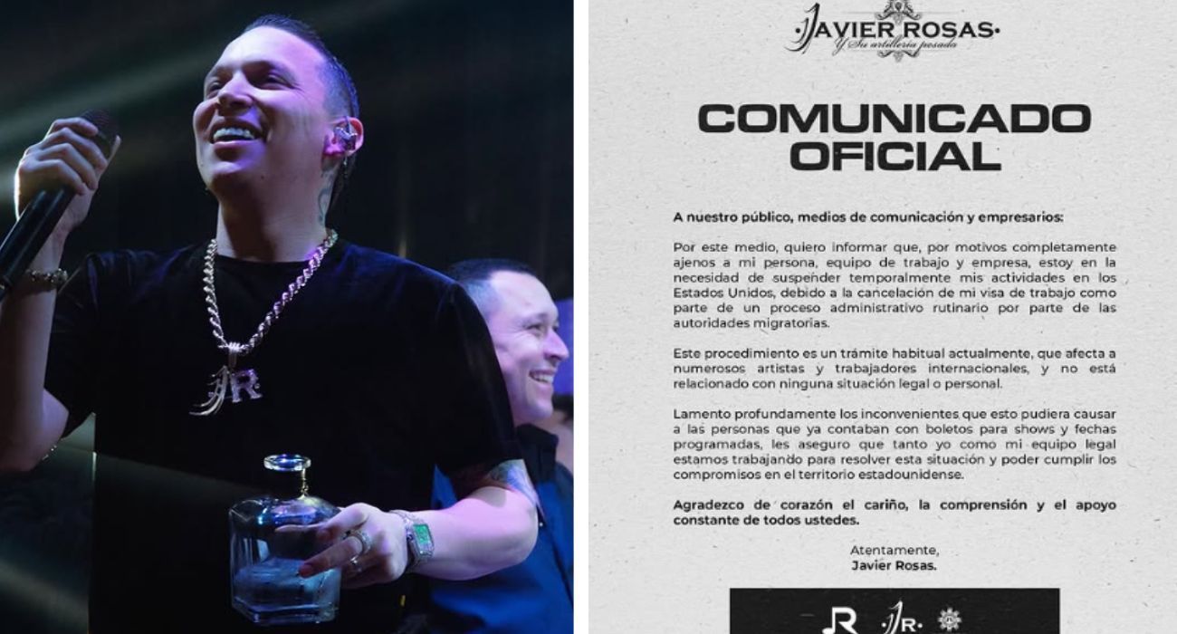 Javier Rosas se queda sin visa y cancela conciertos en EUA