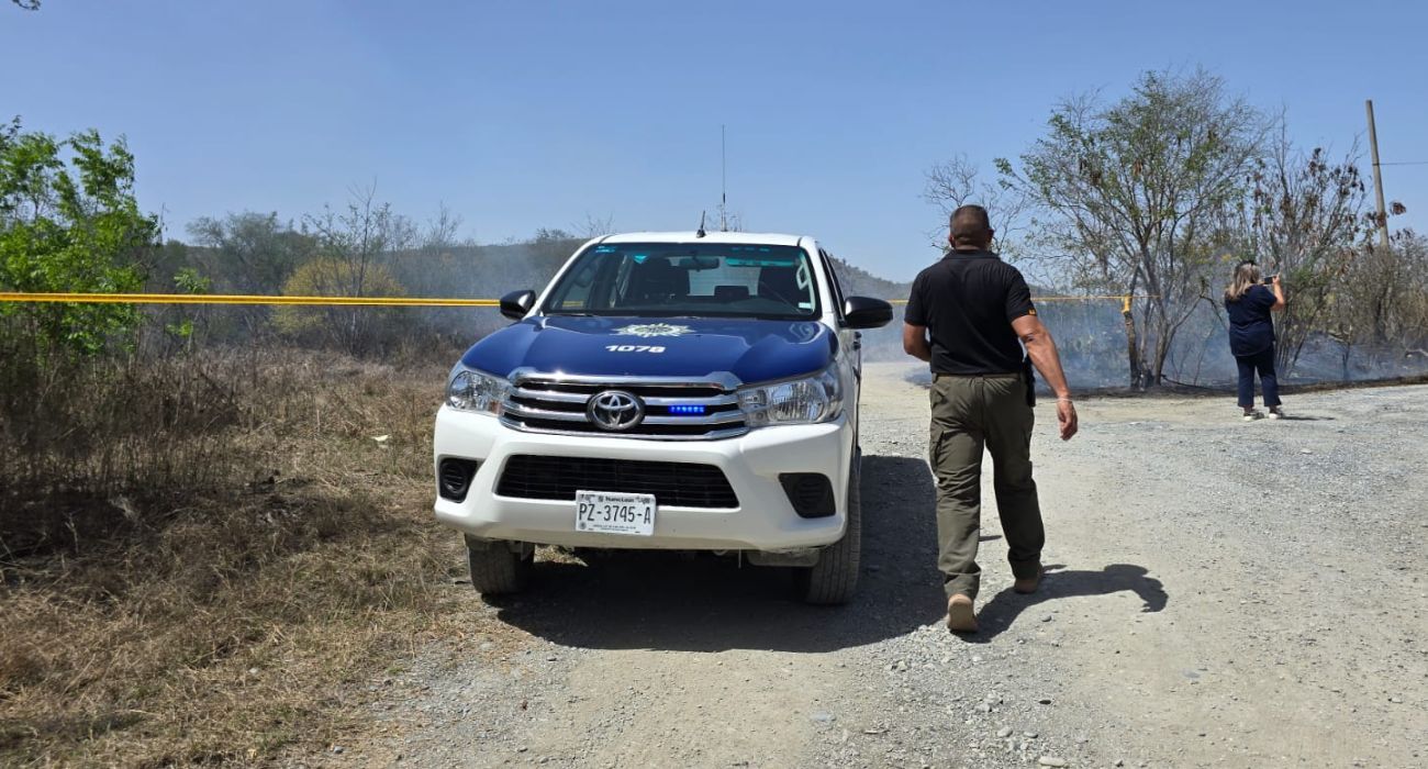 Localizan hombre muerto y calcinado en Montemorelos