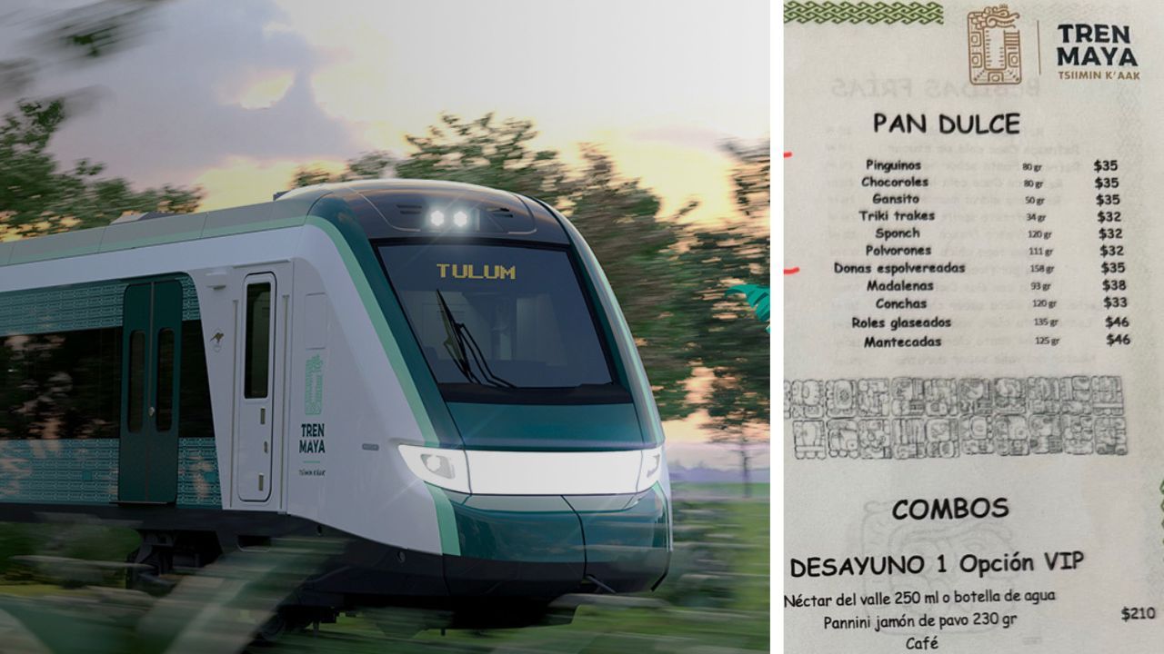Critican menú del Tren Maya en su primer viaje turístico