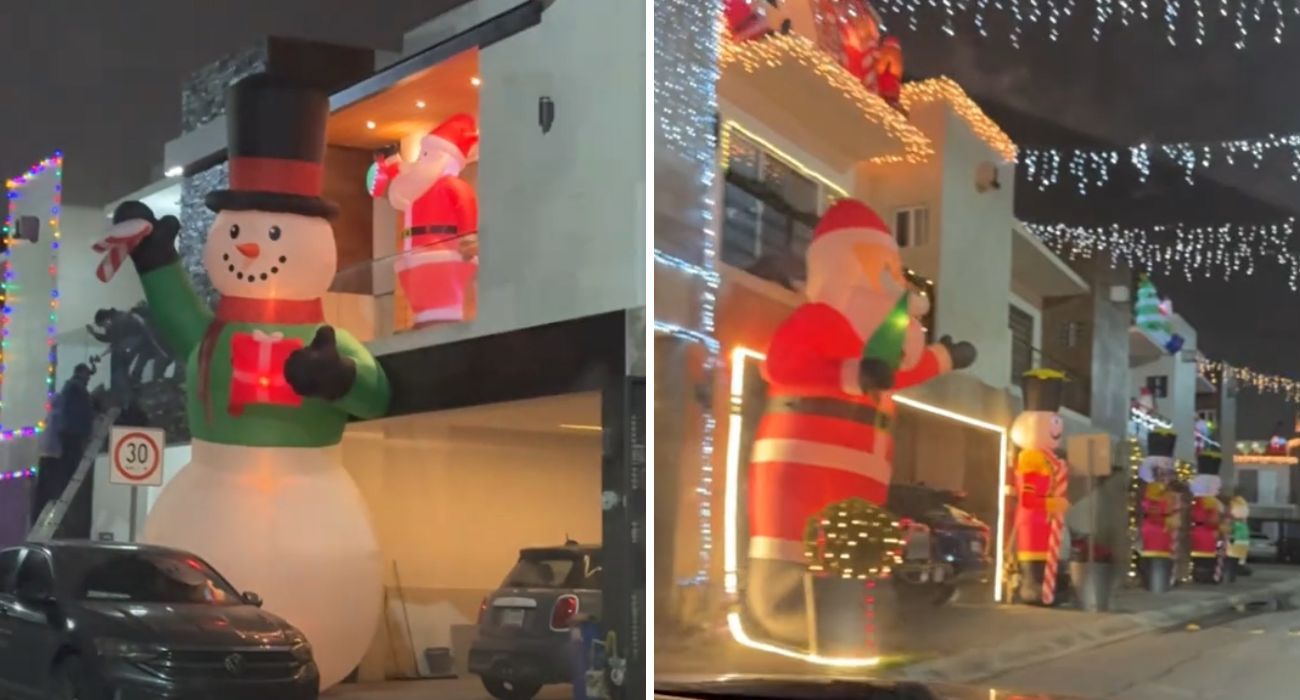 ¿Villa Quién? Se viraliza decoración navideña en Apodaca