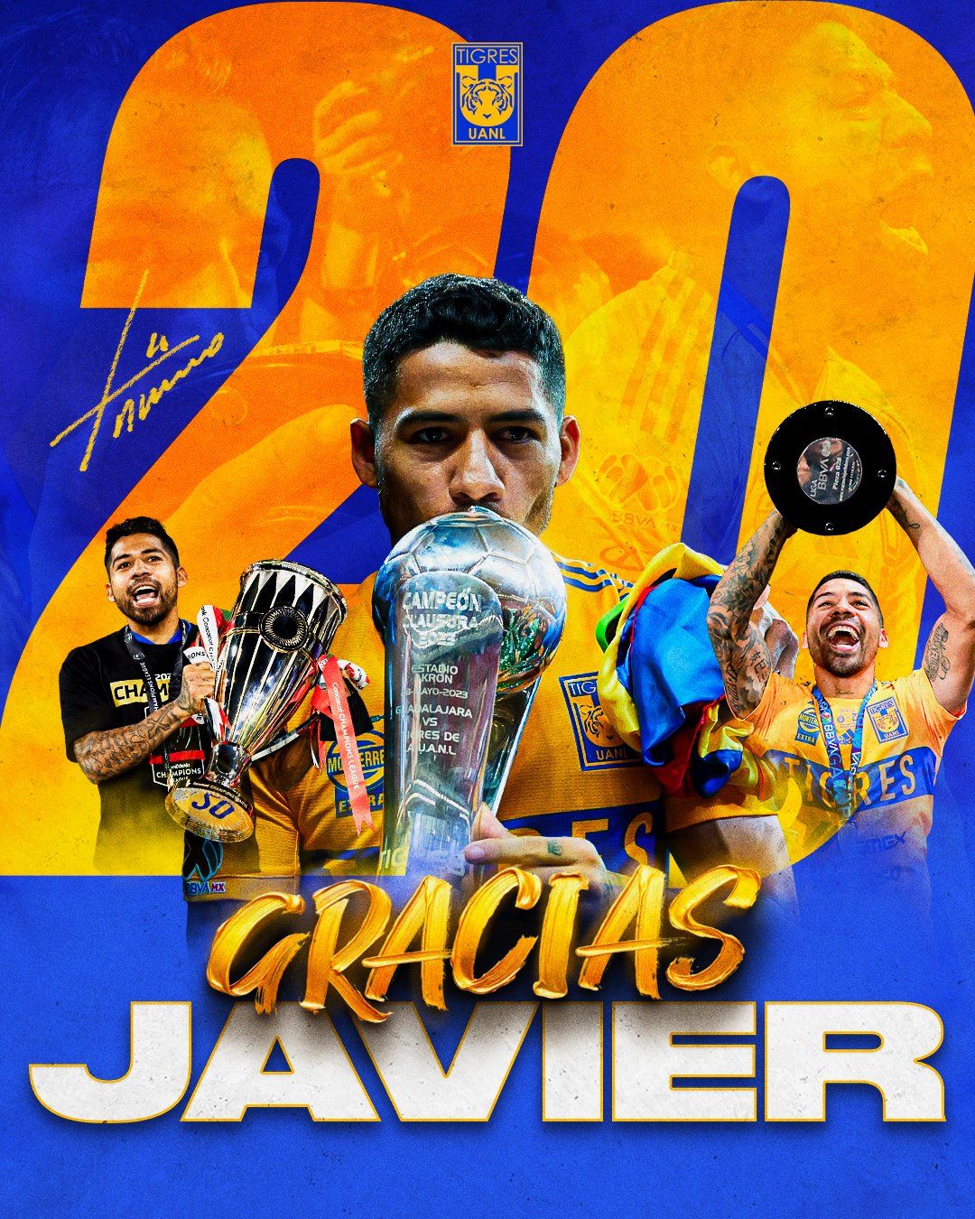 Club Tigres despide a Javier Aquino de manera oficial