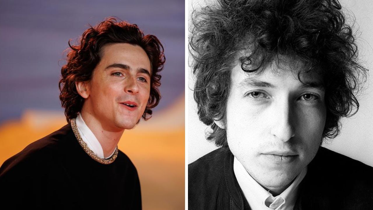 Así luce Timothée Chalamet como Bob Dylan en nueva biopic