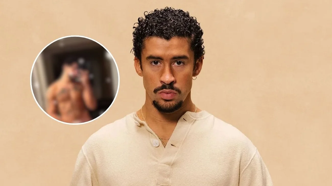 Bad Bunny comparte selfie desnudo y enciende las redes