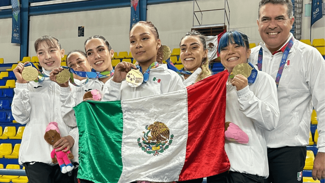 México gana oro en gimnasia artística femenil