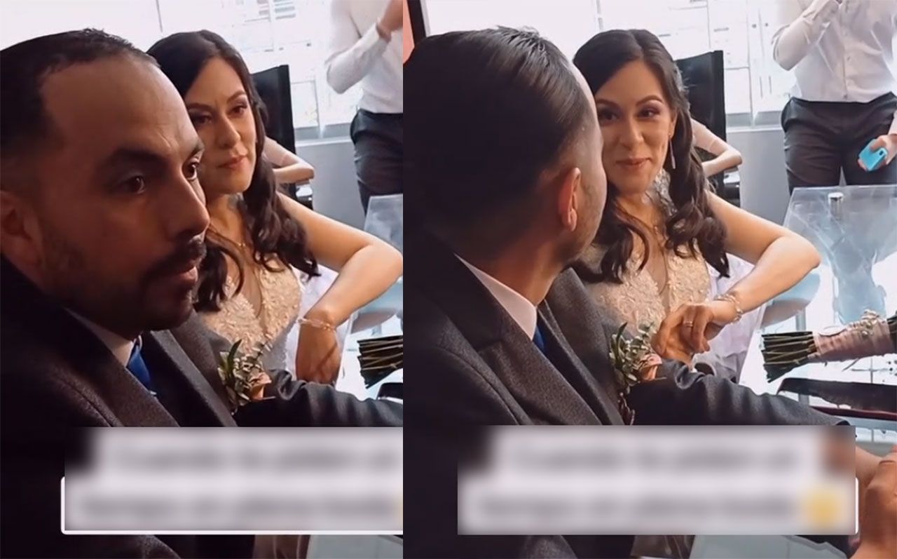 Novia se arrepiente de casarse y pide tiempo en plena boda