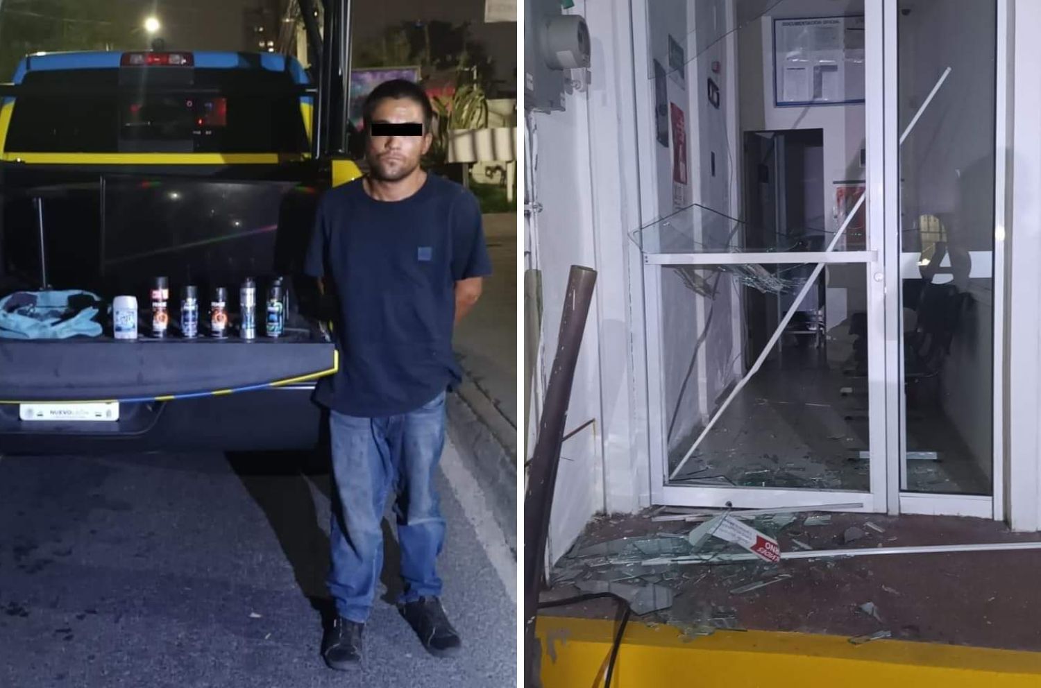 Atrapan a ladrón in fraganti robando farmacia en Monterrey Atrapan a ladrón in fraganti robando farmacia en Monterrey