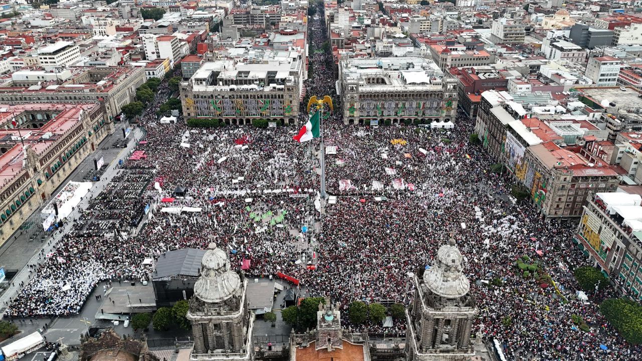 Así se vivió el festejo de Claudia Sheinbaum en el Zócalo