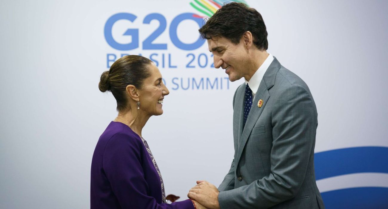 Sheinbaum y Trudeau dialogan sobre medidas arancelarias de Trump