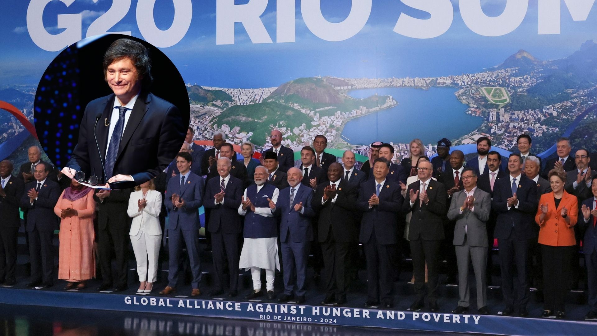 Líderes del G20 vuelven a tomarse foto... ahora sin Milei