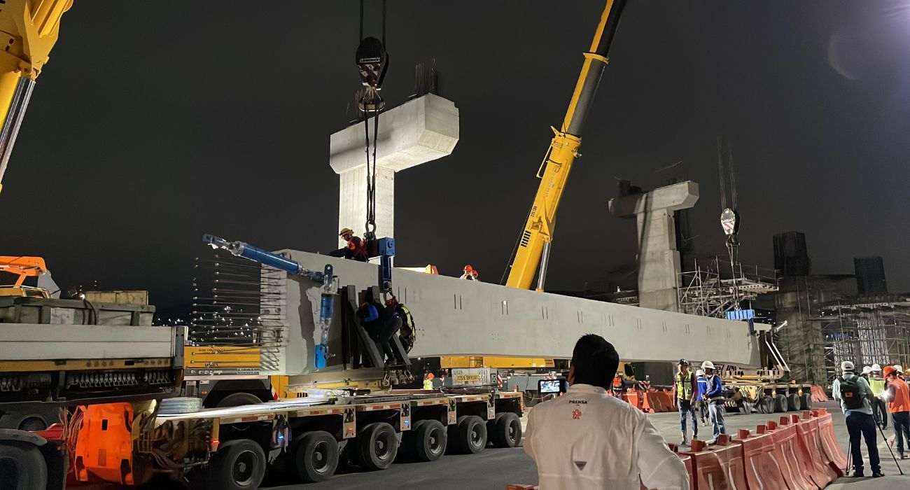 Avanza montaje de trabes en líneas 4 y 6 del Metro
